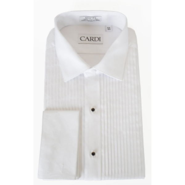 Lay Down Collar Tuxedo Shirts : Charles All Cotton 1/4" Pleated Laydown ...